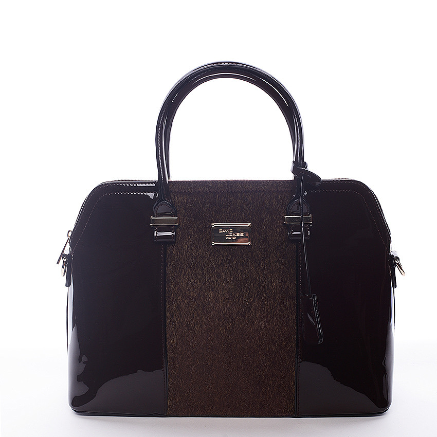 Hnedá kabelka s chlpami David Jones Annora - Kabea.cz