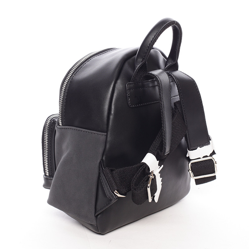 Moderný menší batôžtek pre ženy čierny - David Jones Sakar - Kabea.cz