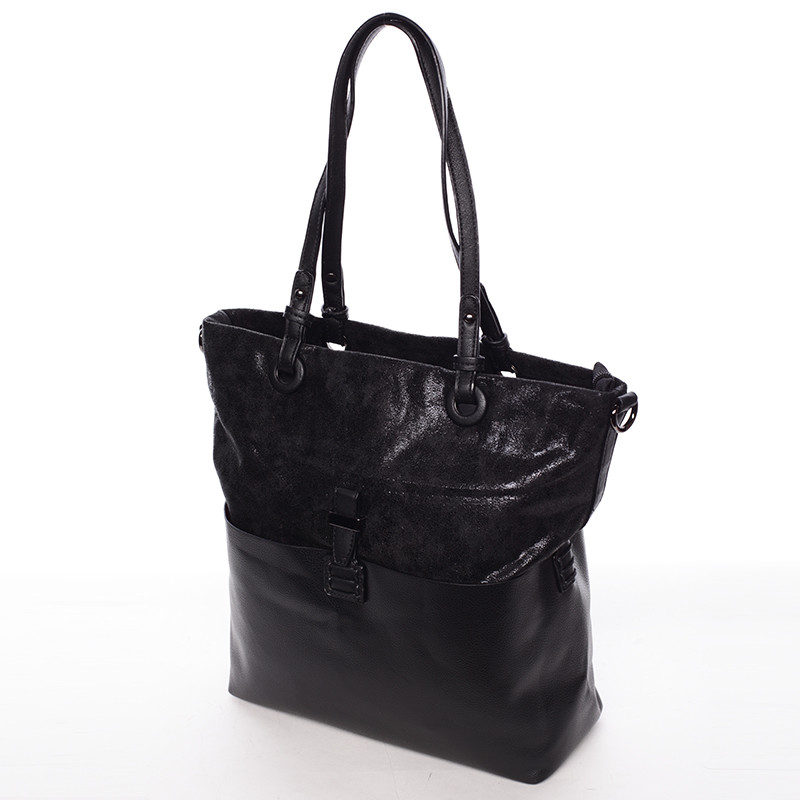 Trendy dámska kabelka cez rameno čierna - MARIA C Kalish - Kabea.cz